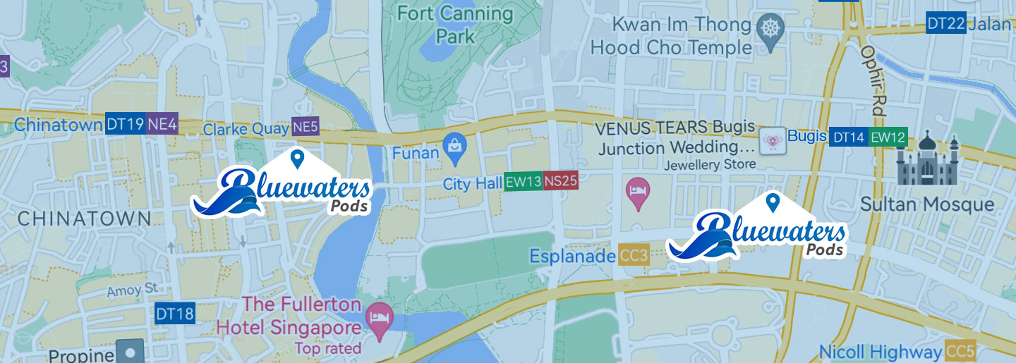 Bluewaters Pods @ 38 Hong Kong St | Backpackers Hostel in Singapore ...